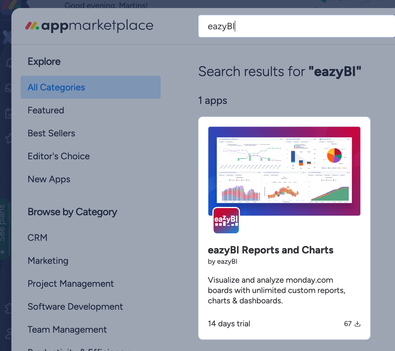 Installation on monday.com