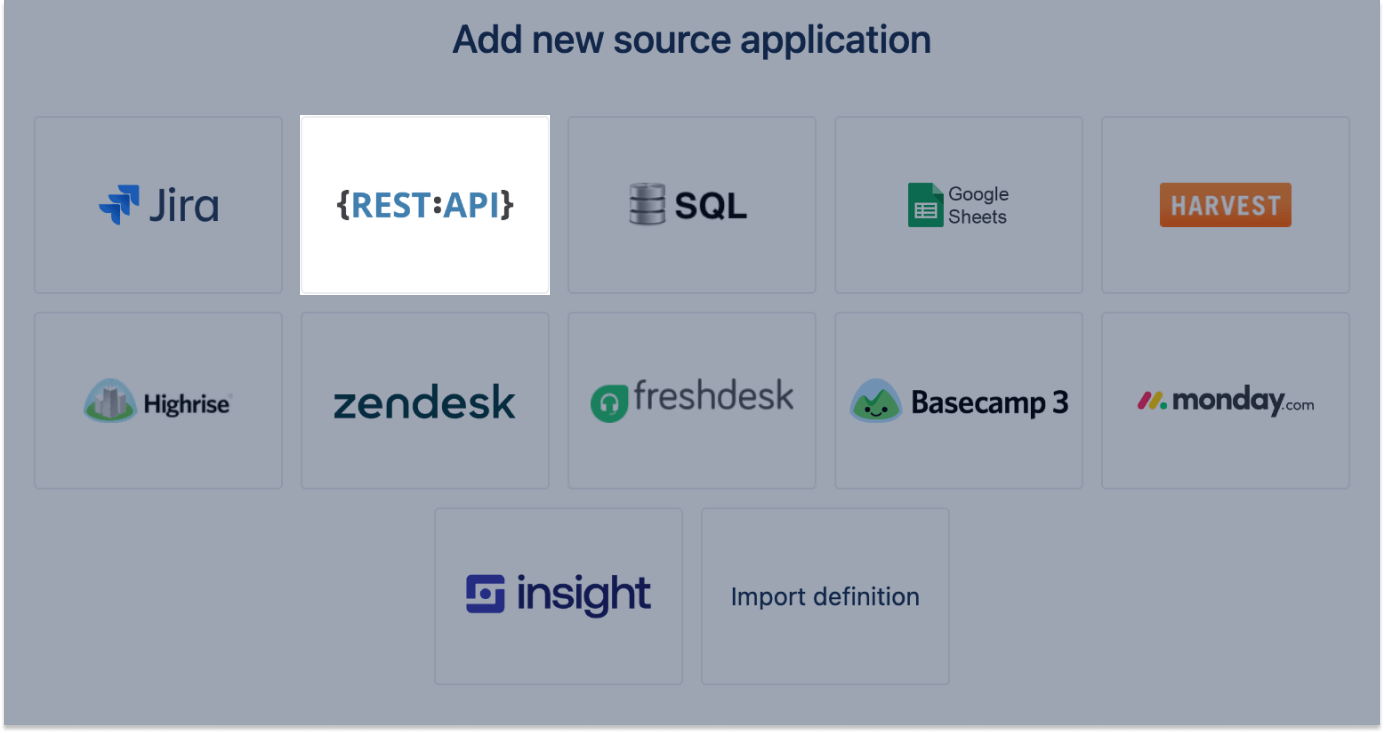 Import from REST API