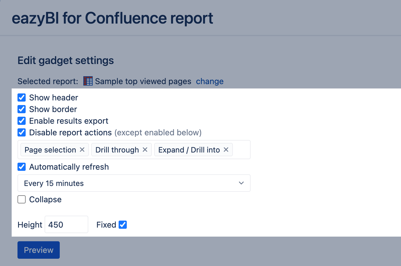 Publish in Confluence pages