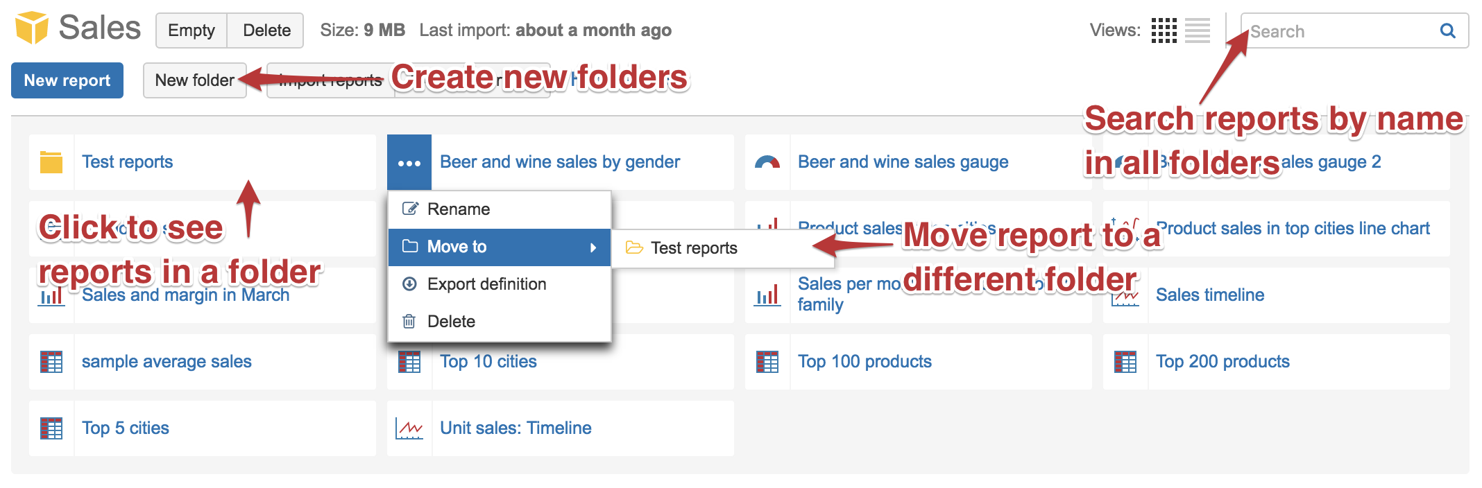 Create reports - eazyBI