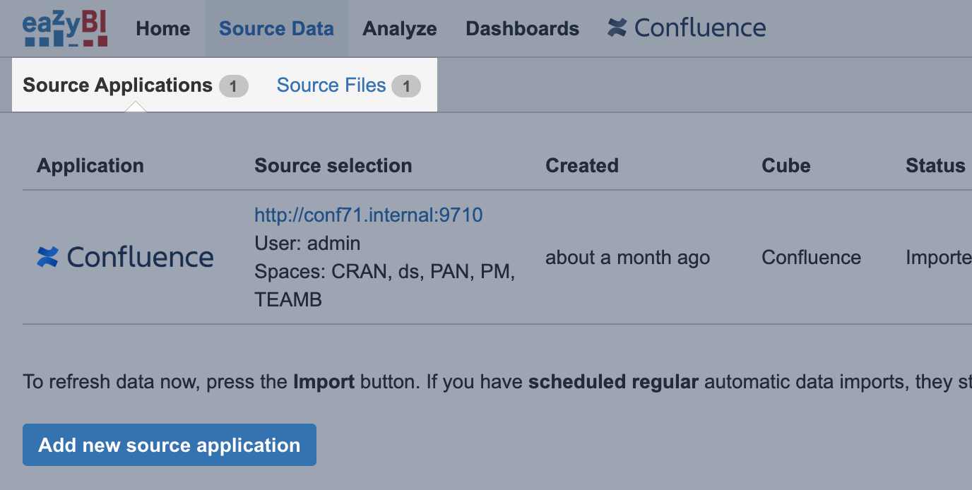 Additional Data Import Into Confluence Cube Additional Data Import Into Confluence Cube