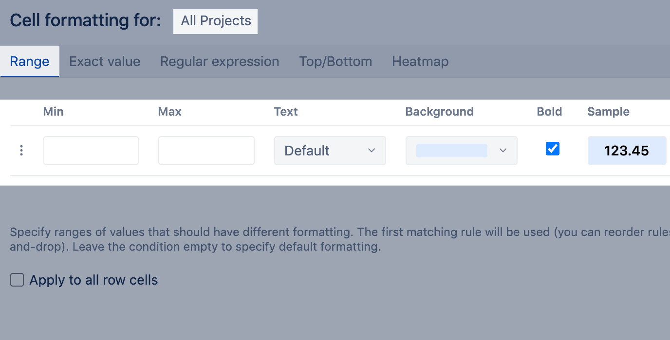 Conditional Cell Formatting